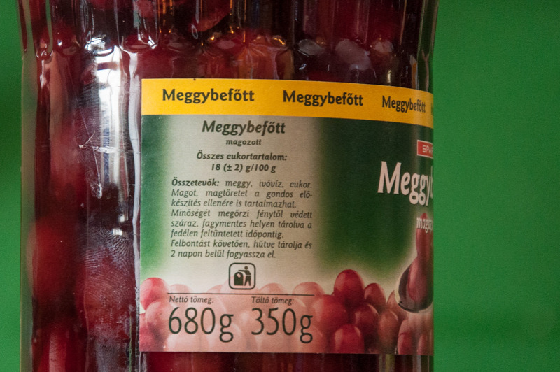 Szeretjük a magyar meggybefőttet!